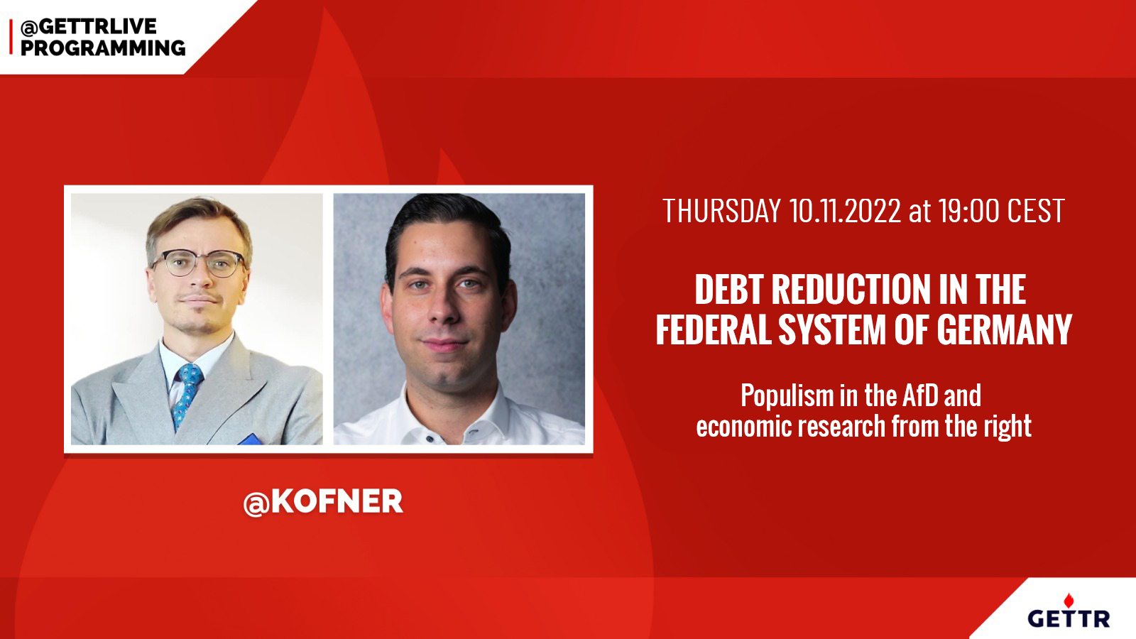 MIWI Institute – GETTR live stream: Debt reduction in federalism and ...